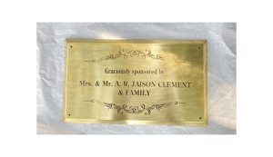 Brass Nameplate - ECG Nameplate